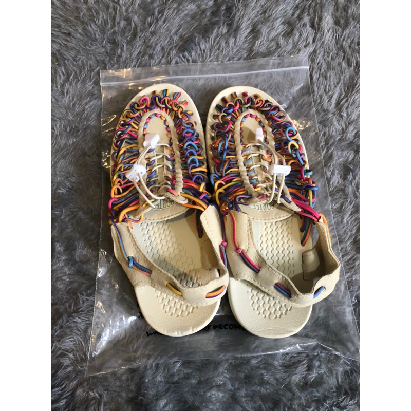 Jual sepatu sandal outdoor gunung portee goods loom rainbow white size ...