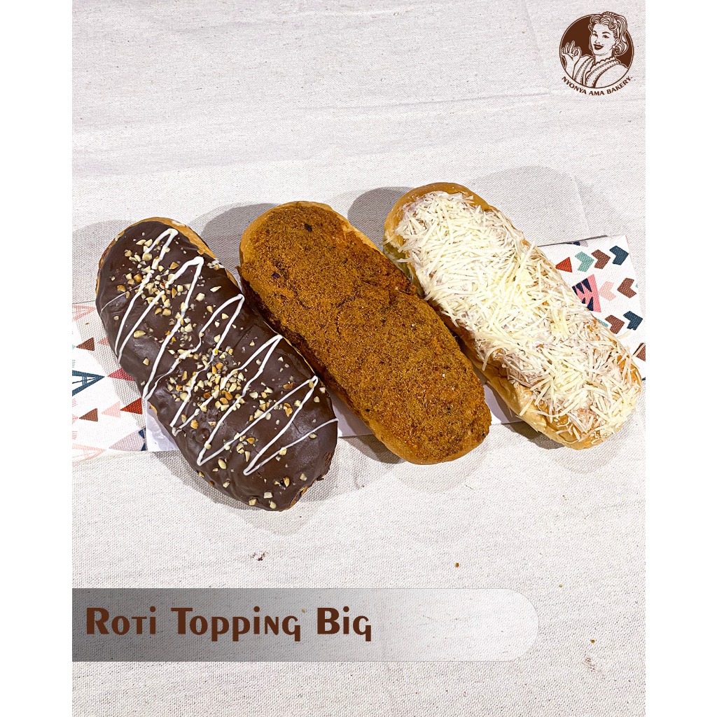 Jual Roti Topping Besar Rasa Coklat Abon Keju Nyonya Ama Bakery ...