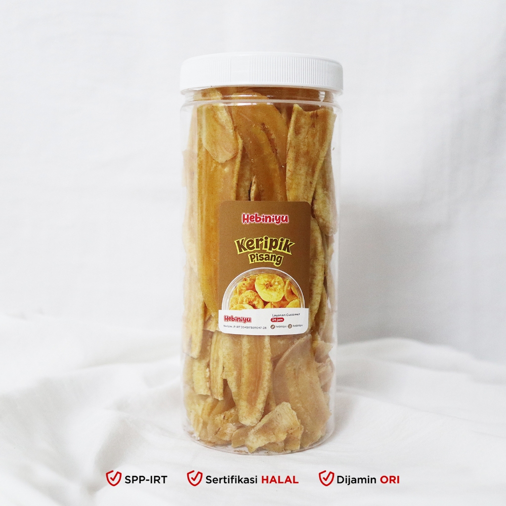 Jual Hebiniyu - Keripik Pisang Raja Nangka Asin Gurih 300 Gram Kemasan ...