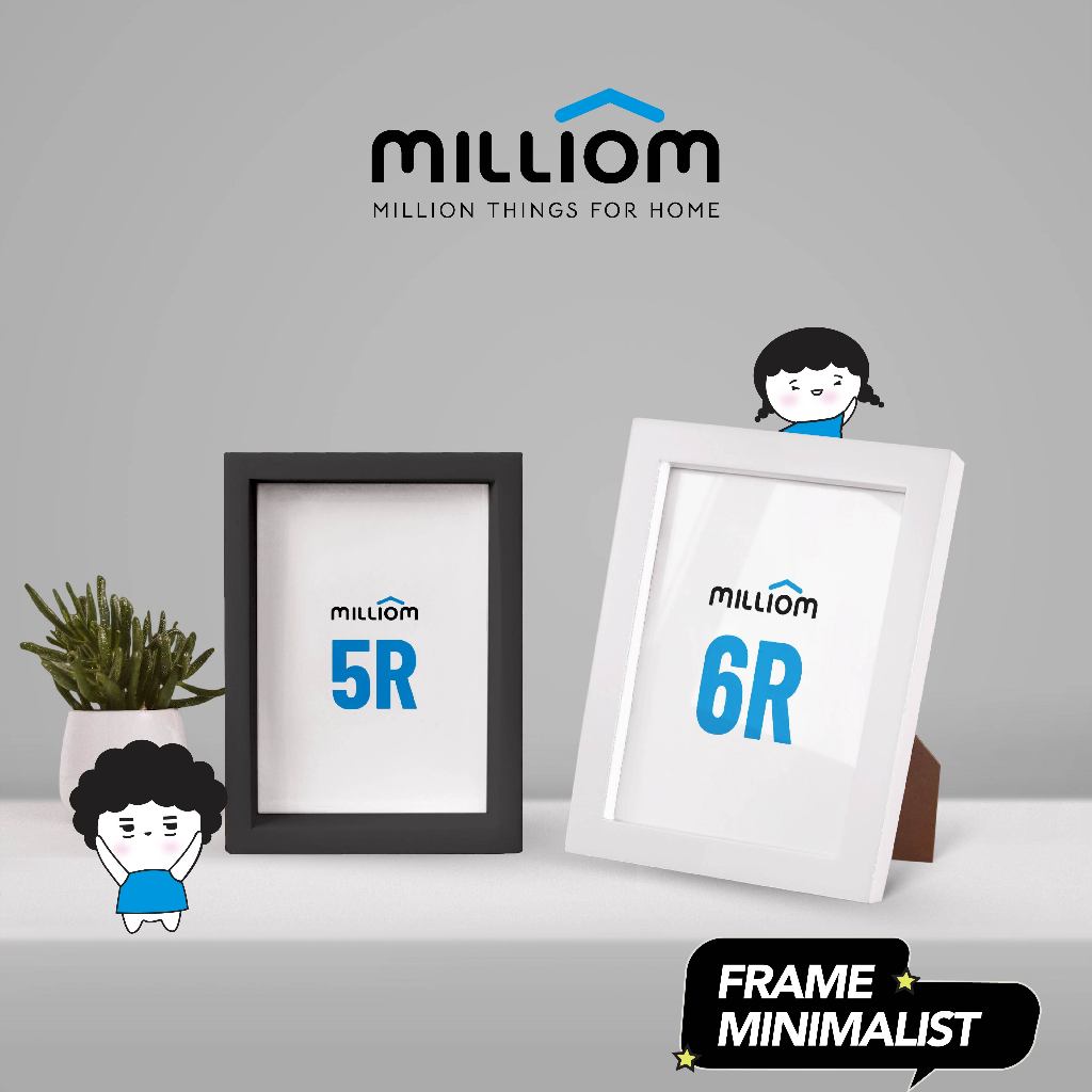 Jual Pigura Foto 5R 6R MILLIOM Tebal 3cm dan 1,5cm Kode E02 / f188 | Frame Bingkai Pajangan ...