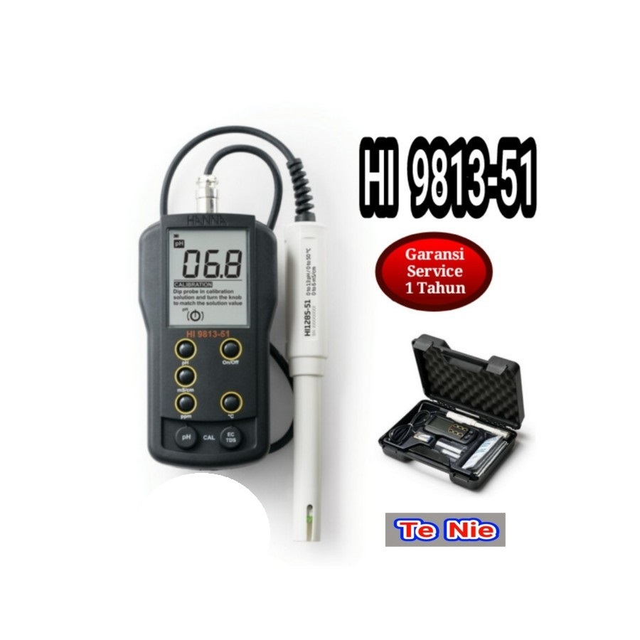 Jual HI-9813-51 Multiparameter pH/EC/TDS/°C HI9813-51 | Shopee Indonesia