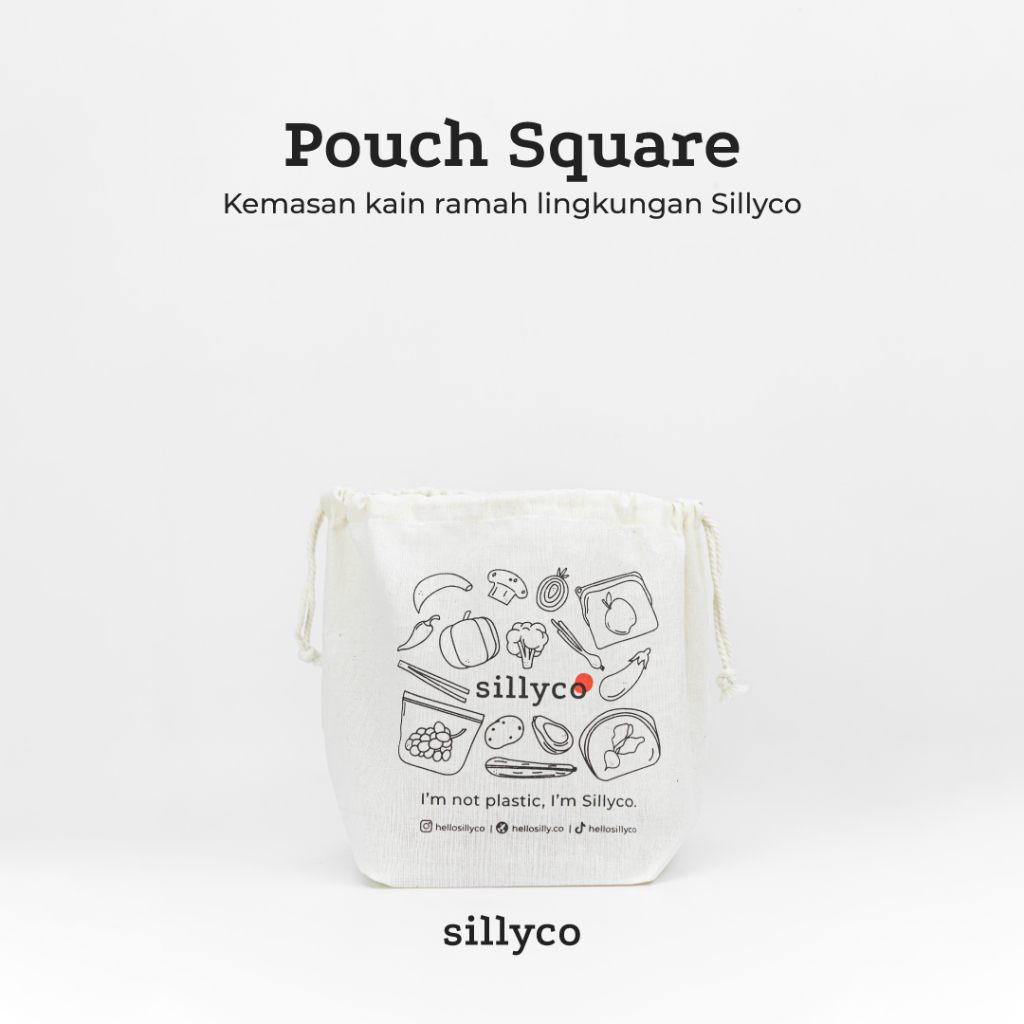 Jual Sillyco - Kemasan Kain Sillyco - Pouch Kain Reusable | Shopee Indonesia