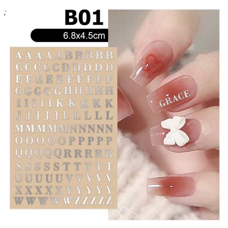 Jual STIKER HURUF ANGKA Stiker kuku Nail Art motif Huruf Angka GOLD ... Jual STIKER HURUF ANGKA Stiker kuku Nail Art motif Huruf Angka GOLD ...