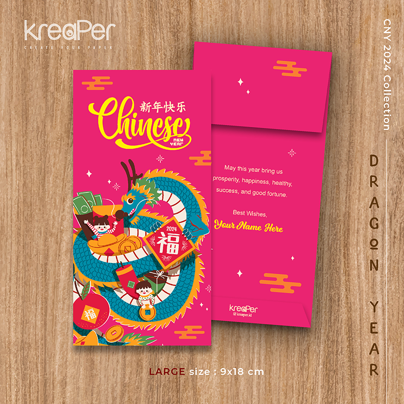 Jual ANGPAO / AMPLOP IMLEK CNY 2024 TAHUN NAGA PREMIUM (DRAGON-05 ...