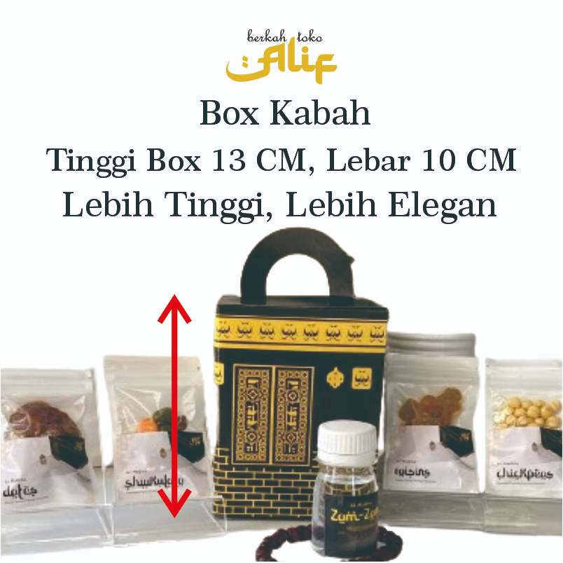 Jual Box Kabah Tinggi 13 Cm Lebih Elegan Untuk Gift Umroh Haji Kemasan ...