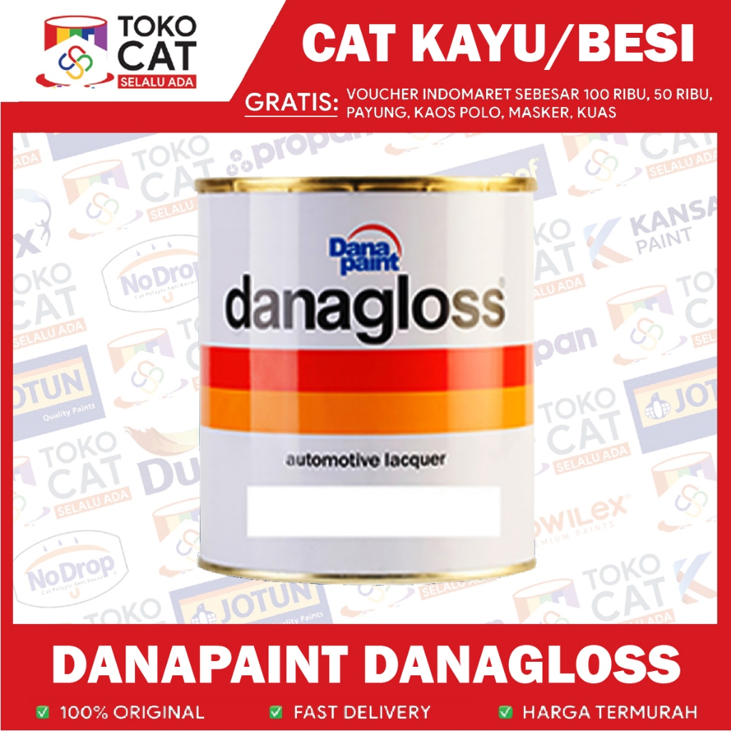 Jual CAT DUCO | DANAGLOSS BY DANA PAINT WARNA WHITE 1 LITER | KEMASAN ...