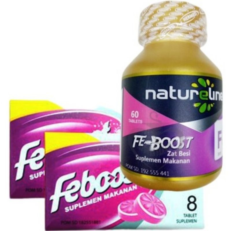 Jual Natureline Fe-Boost / Vitamin Feboost / Zat Besi | Shopee Indonesia