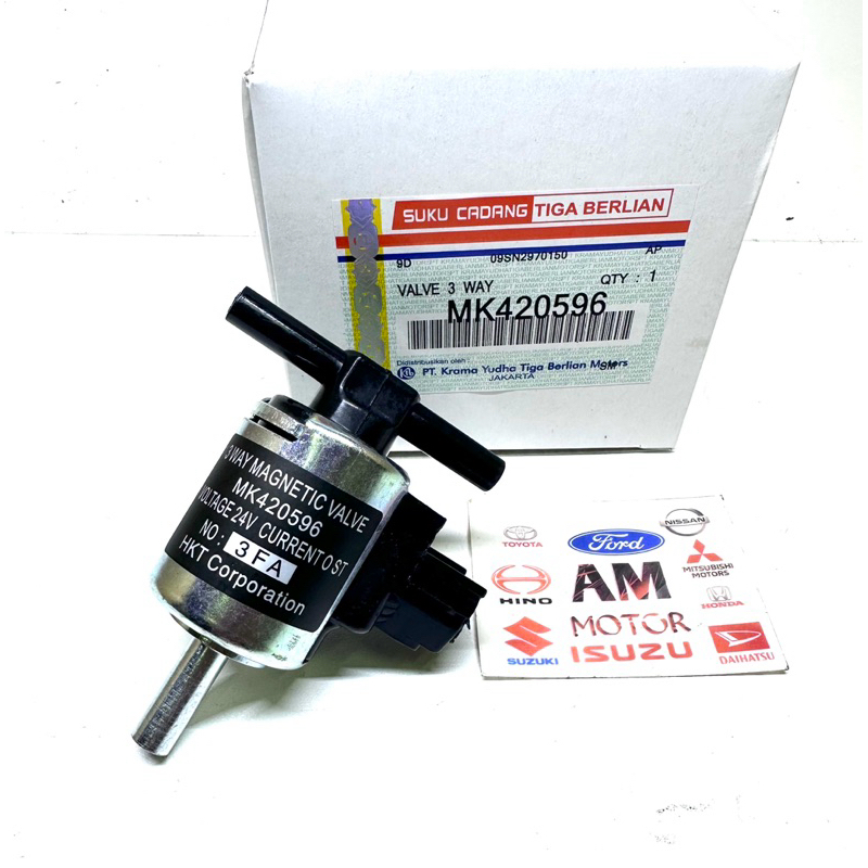 Jual 3 WAY MAGNETIC VALVE BRAKE SOLENOID 24V MITSUBISHI CANTER PS125 PS ...