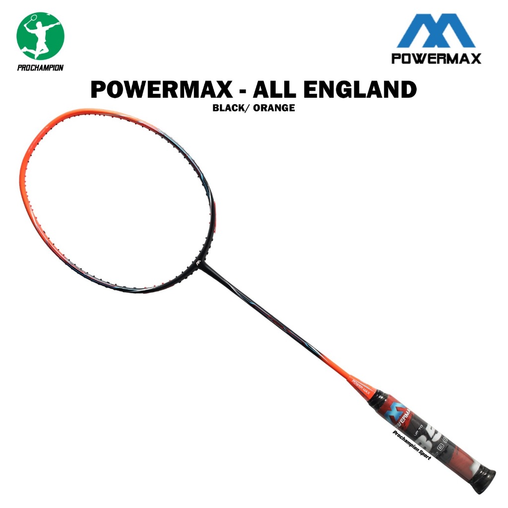 Jual Raket Badminton Power Max Powermax All England Black Orange ...