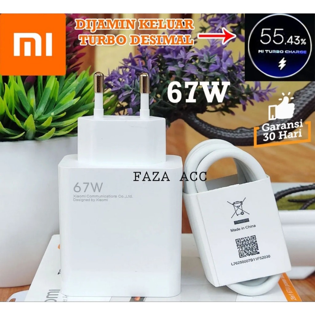 Jual CHARGER XIAOMI REDMI TURBO ORIGINAL ASLI 67 WATT ORI SUPER FAST ...