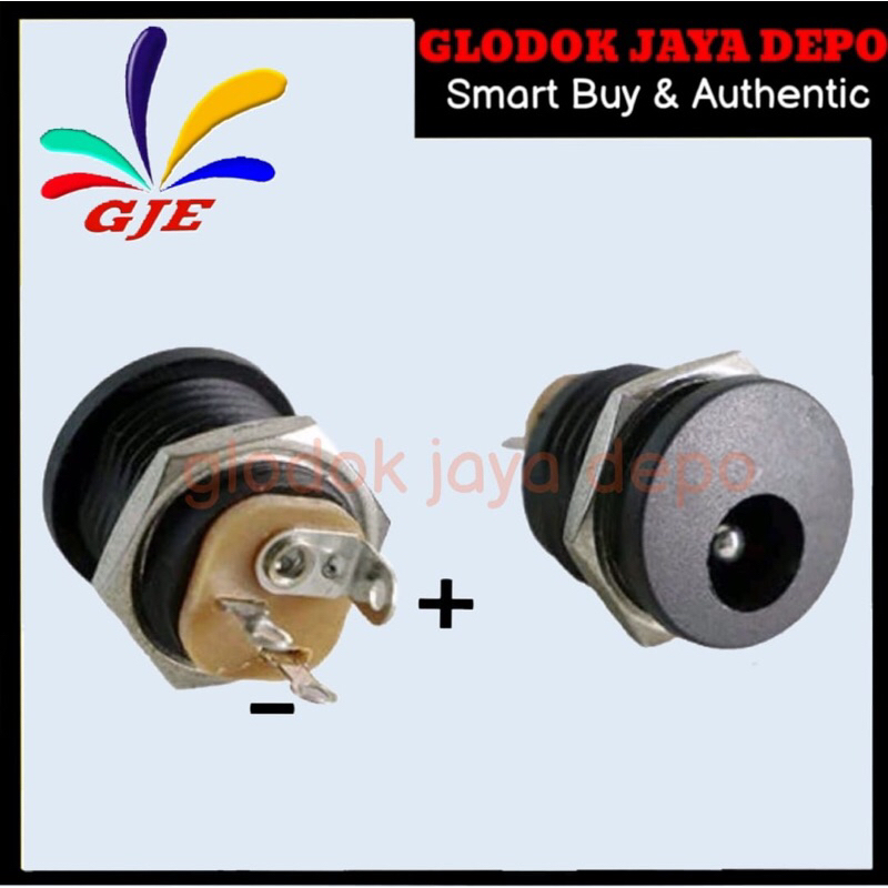 Jual SOCKET SOKET DC IN FEMALE BULAT 2.1 x 5.5mm | Shopee Indonesia