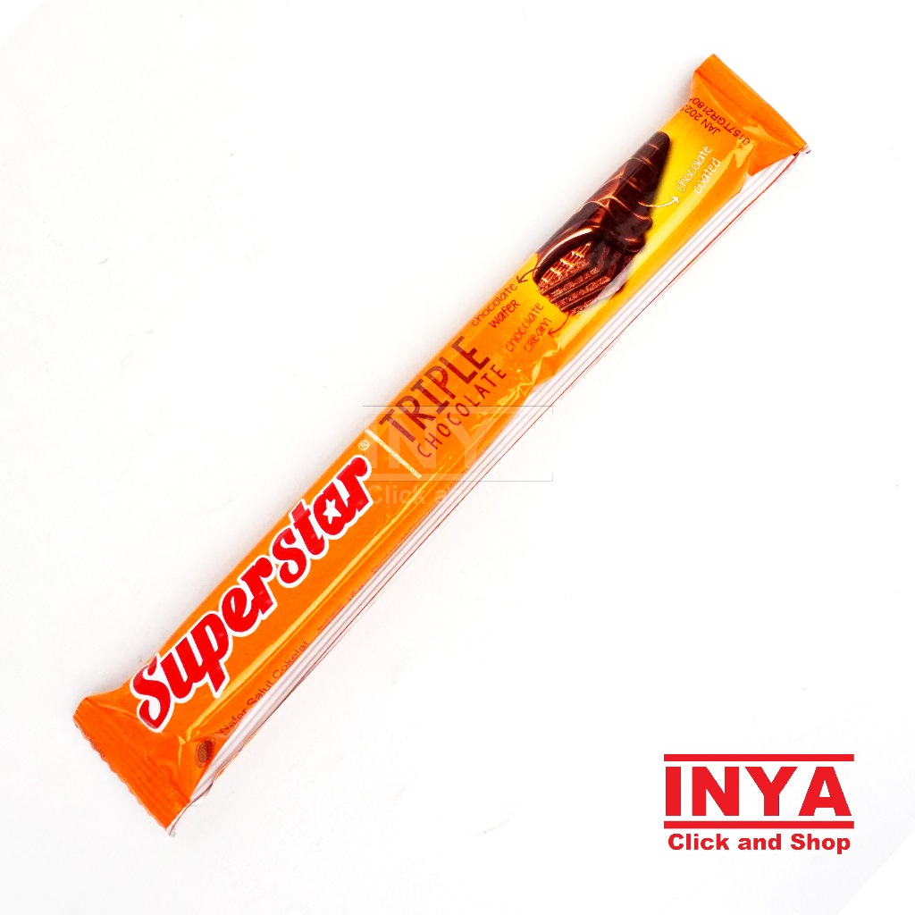Jual Superstar Triple Chocolate 16gr Sachet - Wafer | Shopee Indonesia