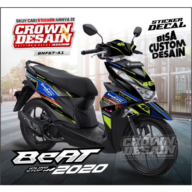 Jual STIKER DECAL BEAT NEW 2024 DESAIN JUARA LIVERY VR46 LIVERY MOTOGP ...