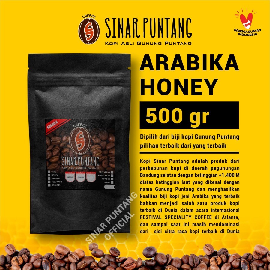 Jual KOPI PUNTANG ( SINAR PUNTANG ) ARABIKA HONEY (500 gr) SPECIALITY ...