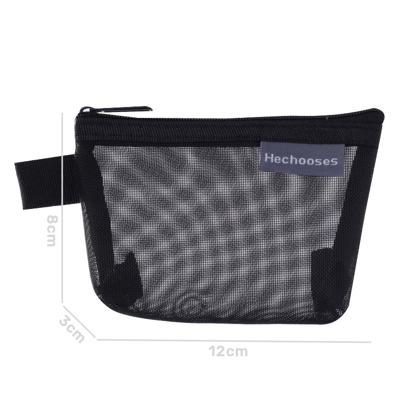 Jual Tas pouch mini jaring Pouch transparant alat tulis Dompet kosmetik ...