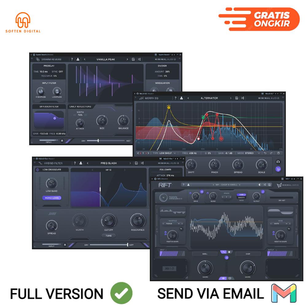 Jual Minimal Audio Effect Bundle VST Plugins audio mixing processing ...