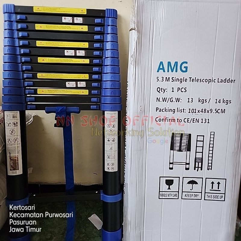 Jual Tangga Teleskopik AMG 5.3 Meter | Shopee Indonesia