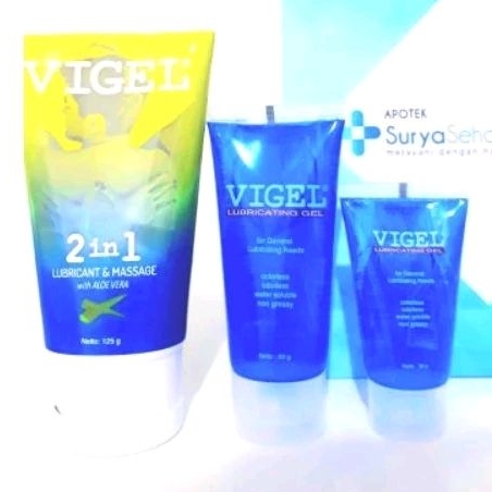 Jual Vigel Pelumas 30gr / 60gr/ 125gr - Vigel Lubricating Gel - Vigel ...