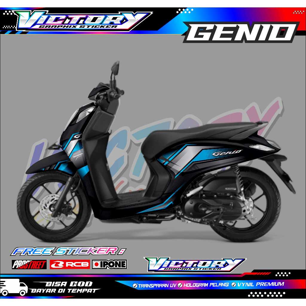 Jual STRIPING VARIASI HONDA GENIO LINE STYLE / STICKER LIST VARIASI ...