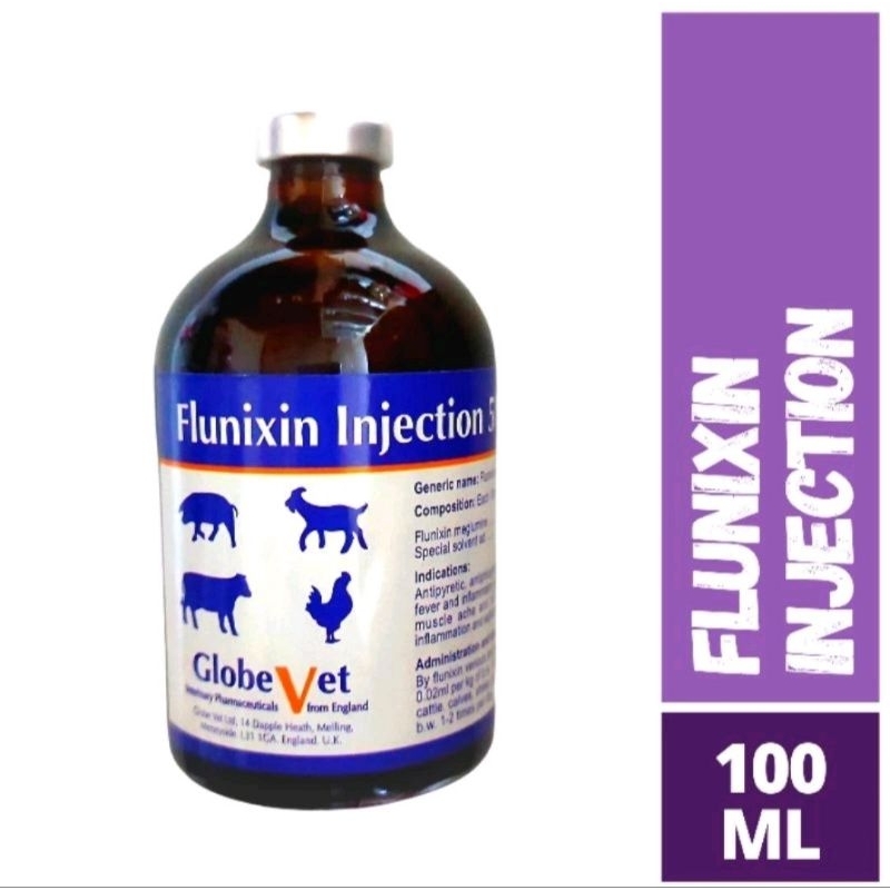 Jual Flunixin Injeksi 100ml Obat Demam Hewan Anti Radang Anti Inflamasi ...