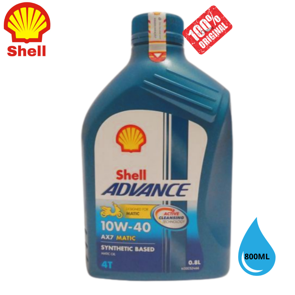Jual Oli Shell Advance AX7 Scooter matic 10W-40 4T Syntetic Based 0,8L | Shopee Indonesia