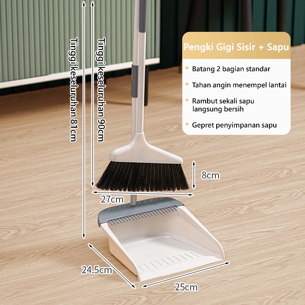 Jual Sapu Lantai Pengki Set Dengan Serok Rambut Alat Pembersih Debu ...