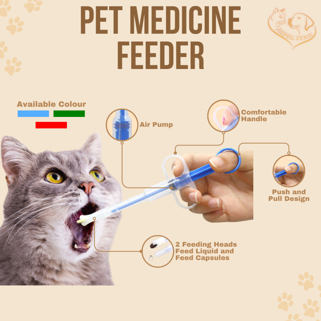 Jual Pet Tablet Piller Push Cat Dispenser Medicine Water Feeder Dog ...