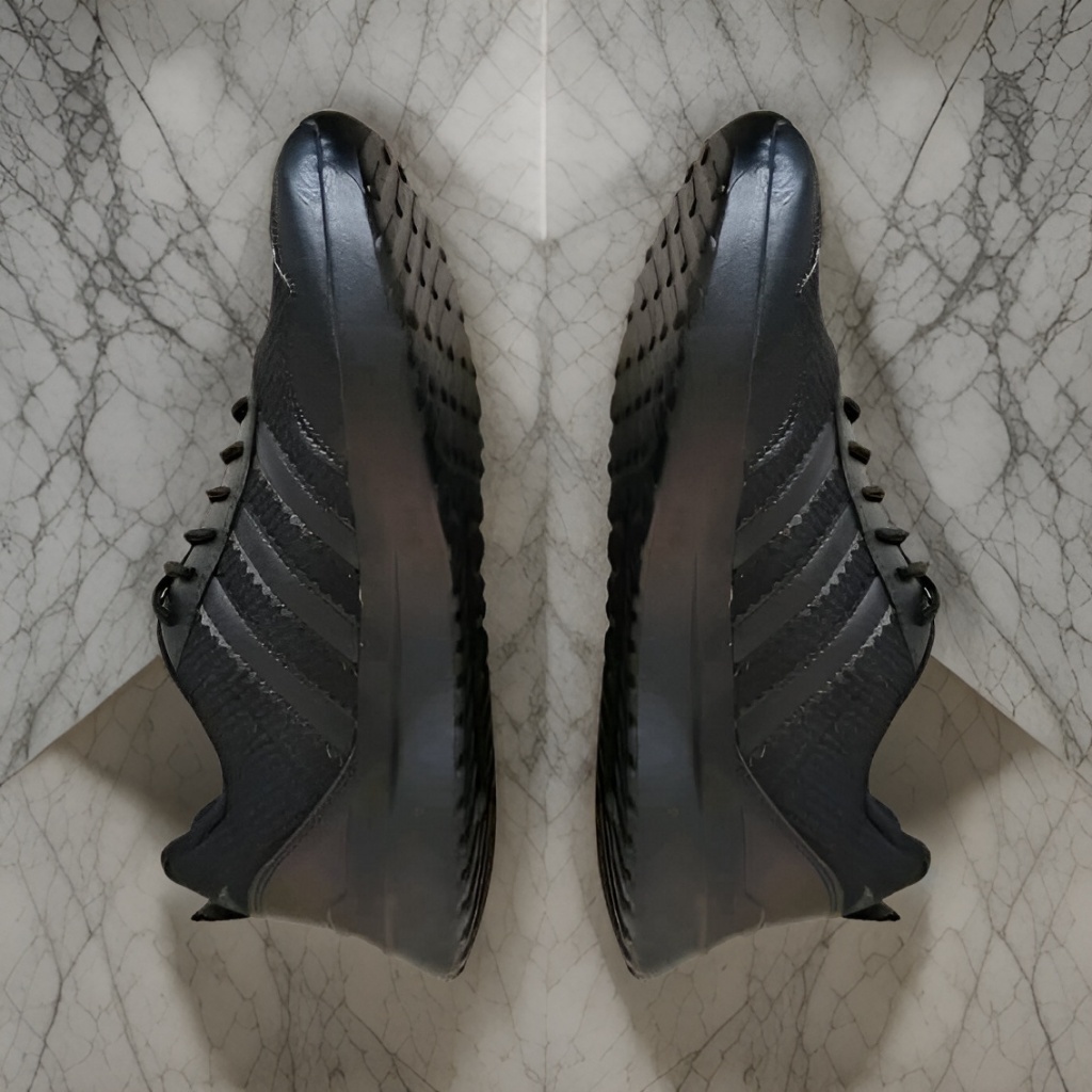 Jual SEPATU KETS OLAHRAGA PRIA FULL HITAM POLOS SNEAKERS RACING SUEDE ...