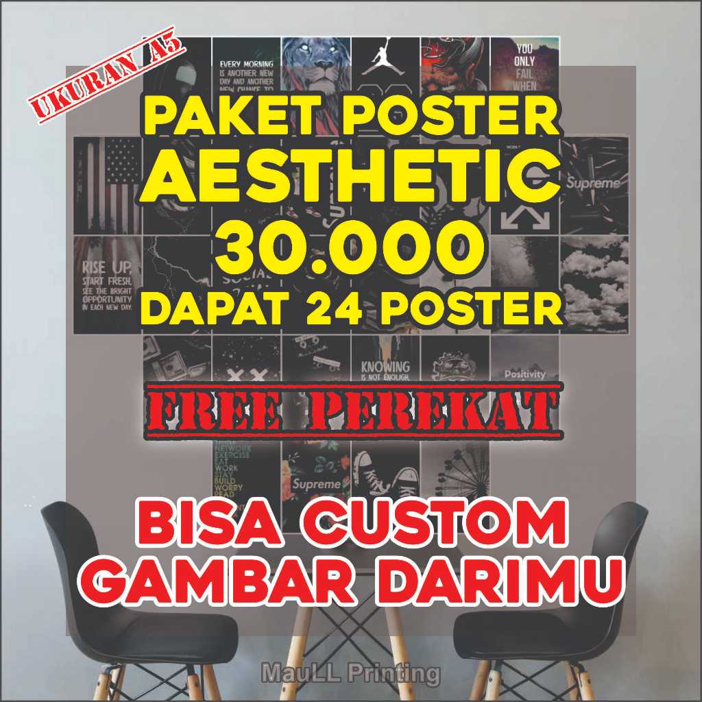 Jual POSTER AESTHETIC KAMAR / POSTER DINDING | Shopee Indonesia
