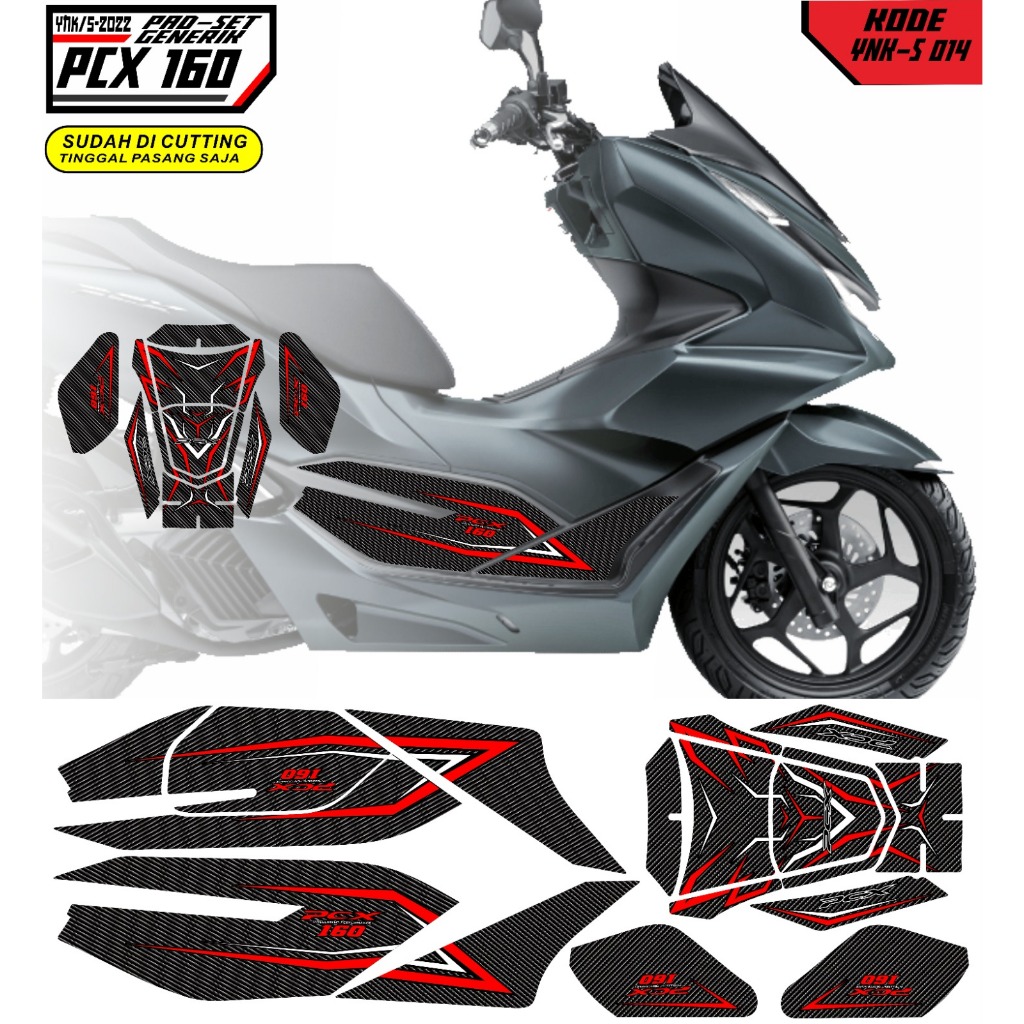 Jual [BISA COD] fullset / Sidepad bawah pcx 160 / decal pcx 160 ...