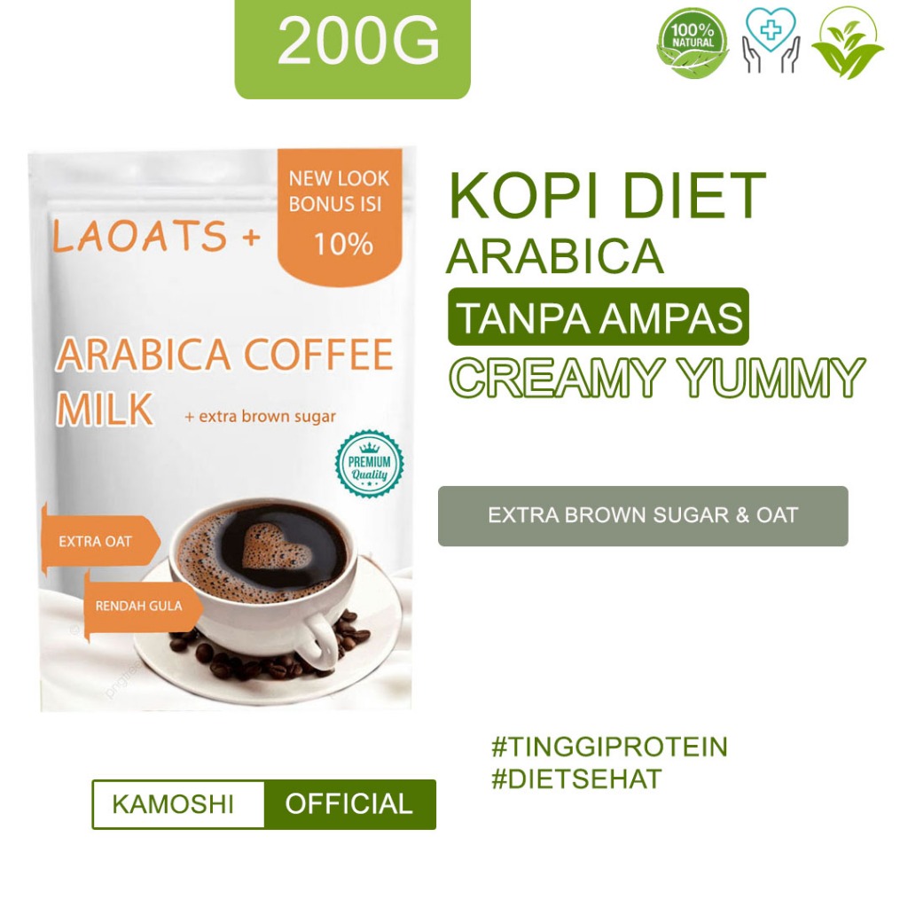 Jual Kopi Arabica Penurun Berat Badan Kopi Susu Gula Aren Minuman Diet ...