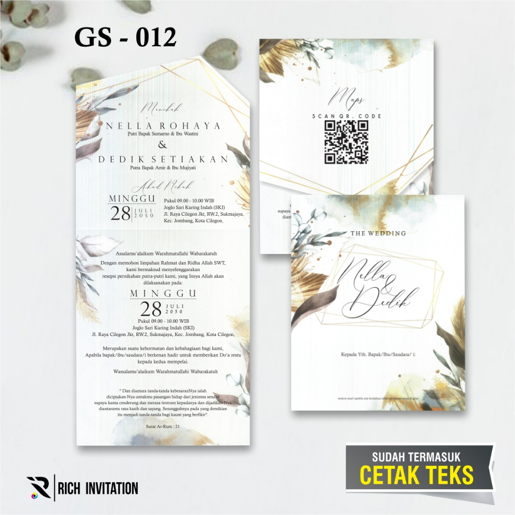 Jual CETAK UNDANGAN PERNIKAHAN GRIYA SILVER - UNDANGAN PERNIKAHAN MEWAH ...