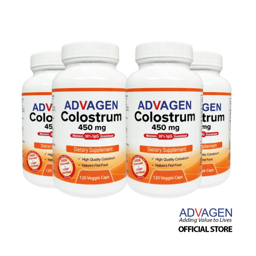 Jual [4 ITEM COMBO] ADVAGEN Colostrum 450mg capsule 120s - Pure bovine ...