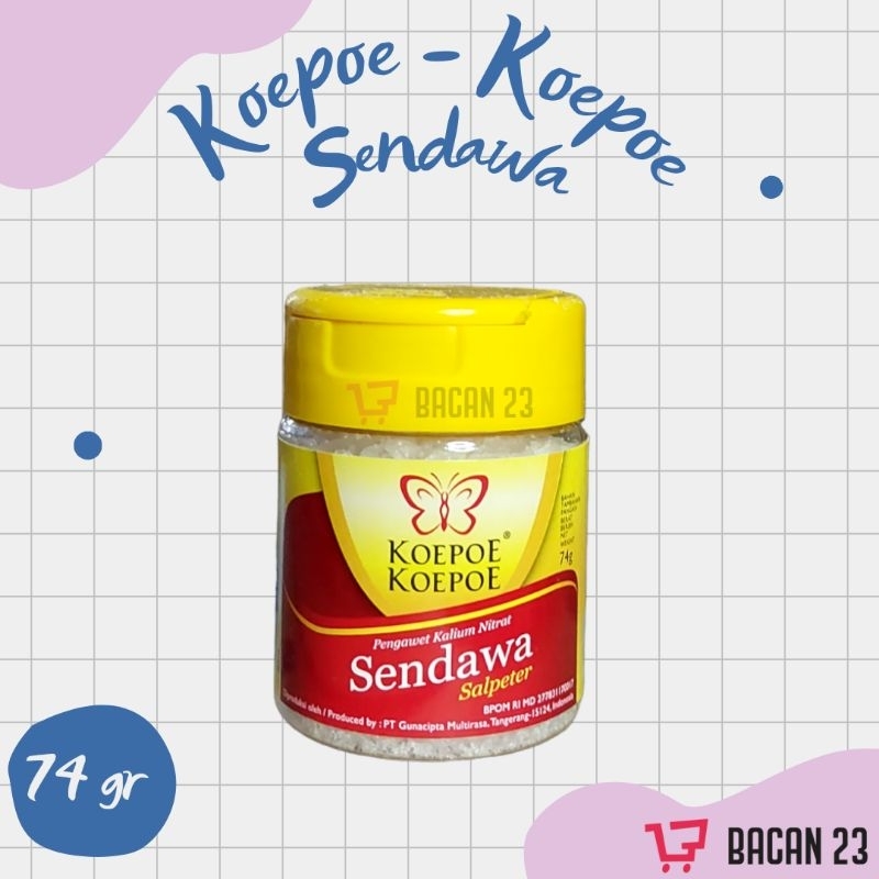 Jual Koepoe Sendawa 74 Gr / Pengawet Kalium Nitrat / Bacan23 | Shopee ...