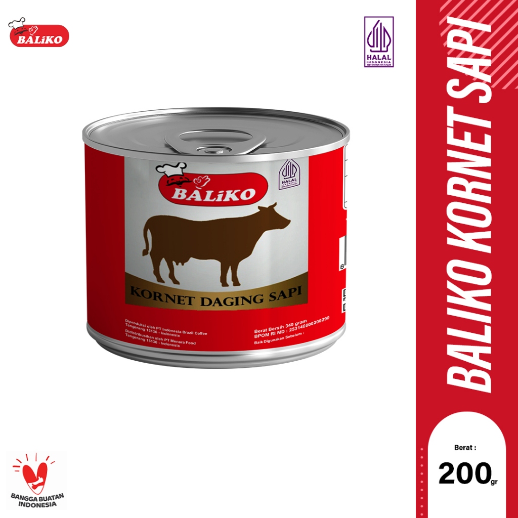 Jual Baliko Kornet Daging Sapi 200gr | Shopee Indonesia