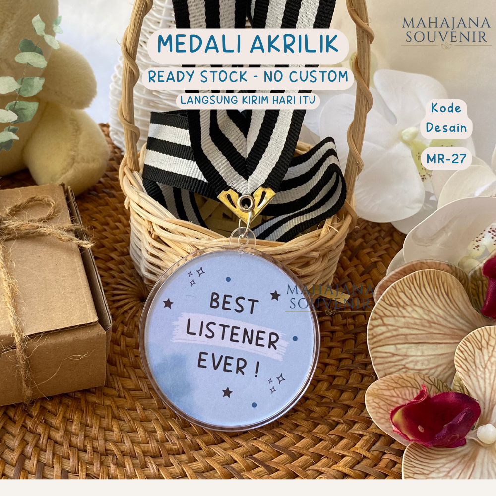Jual Gift Medali Akrilik Hadiah Wisuda Kado Ulang Tahun Cewek Kado ...