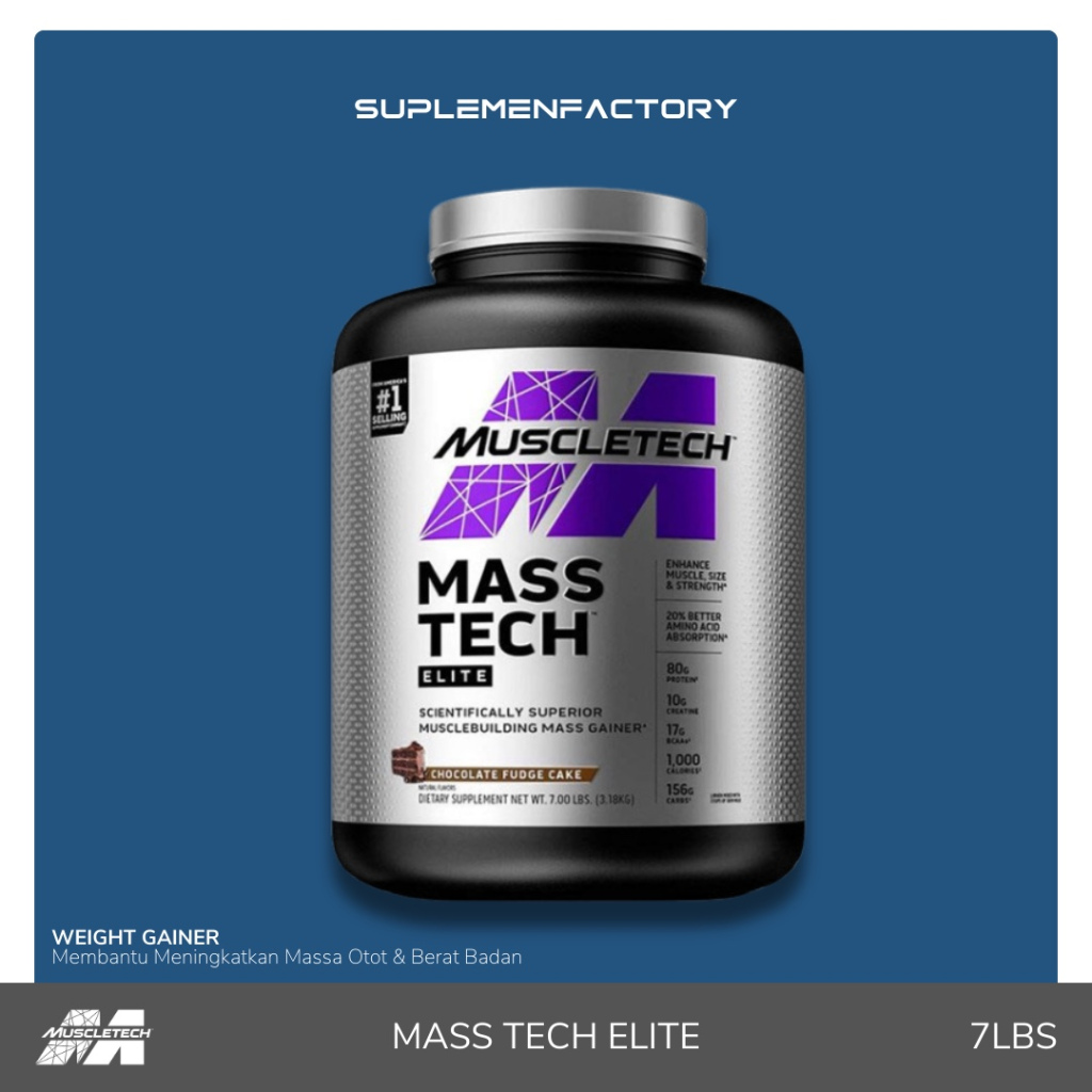 Jual Muscletech Masstech Elite 6 Lbs Weight Mass Gainer | Shopee Indonesia