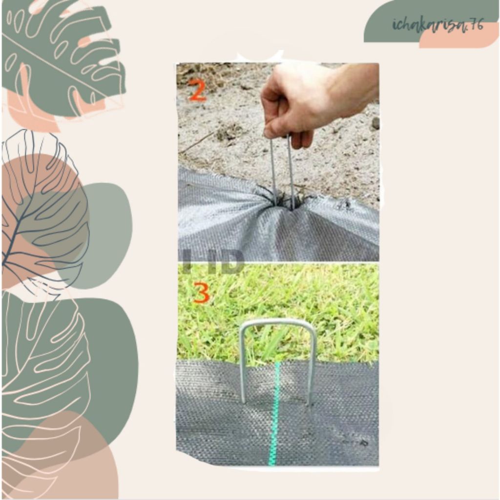 Jual Weedmat Staples Paku U Galvanis Terpal Green House Berkualitas ...