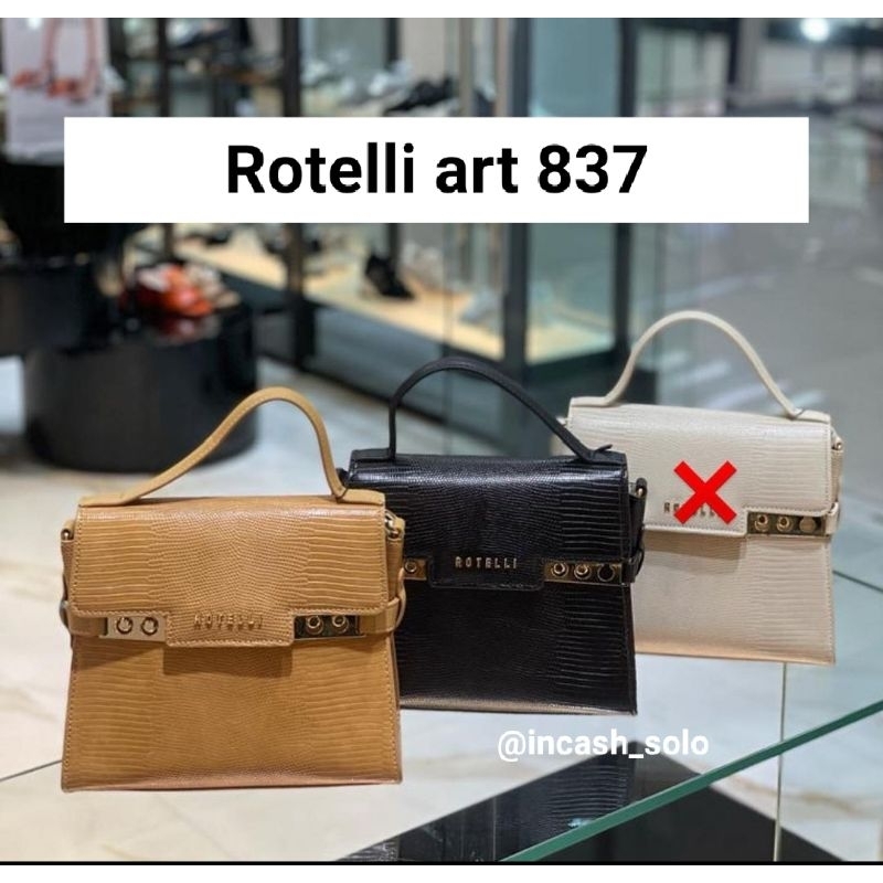 Jual Rotelli art 837 black n brown tag 1,4 NEW free paperbag | Shopee ...