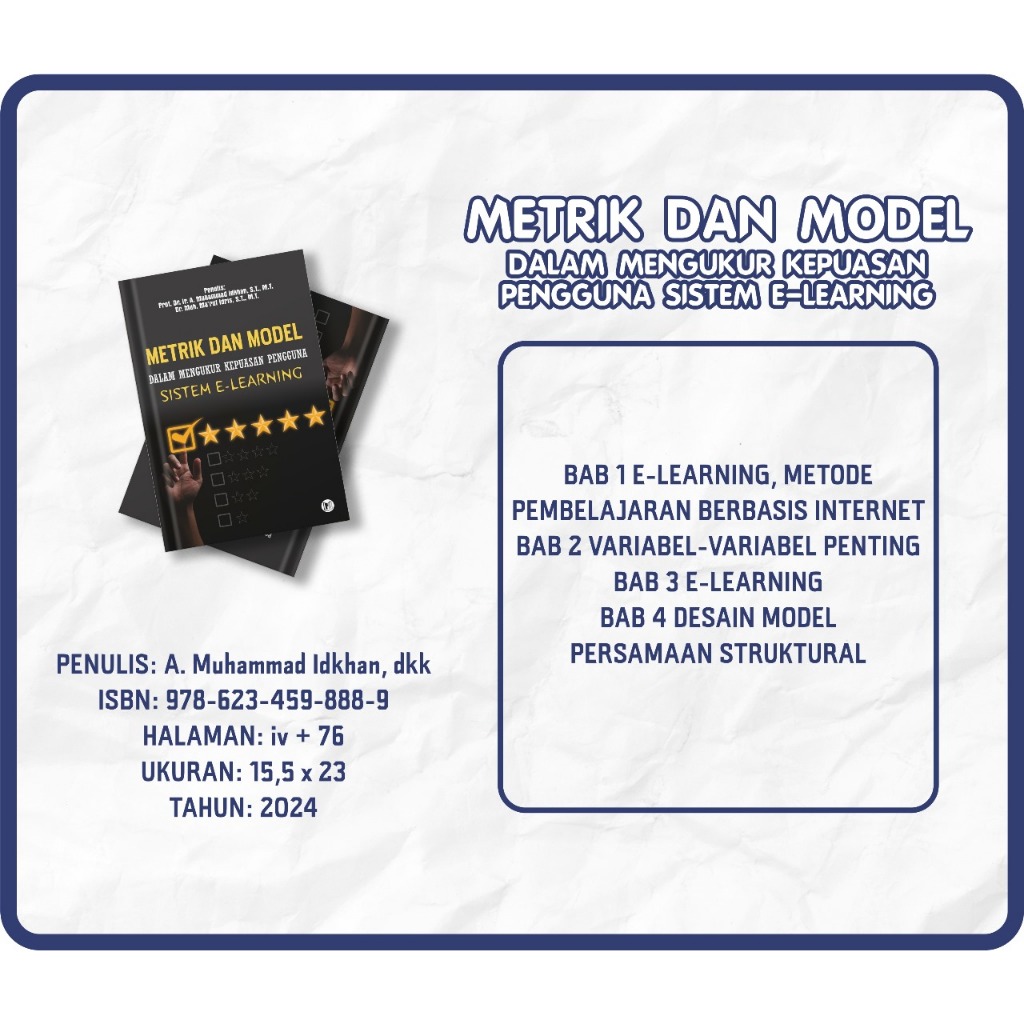 Jual METRIK DAN MODEL DALAM MENGUKUR KEPUASAN PENGGUNA SISTEM E ...