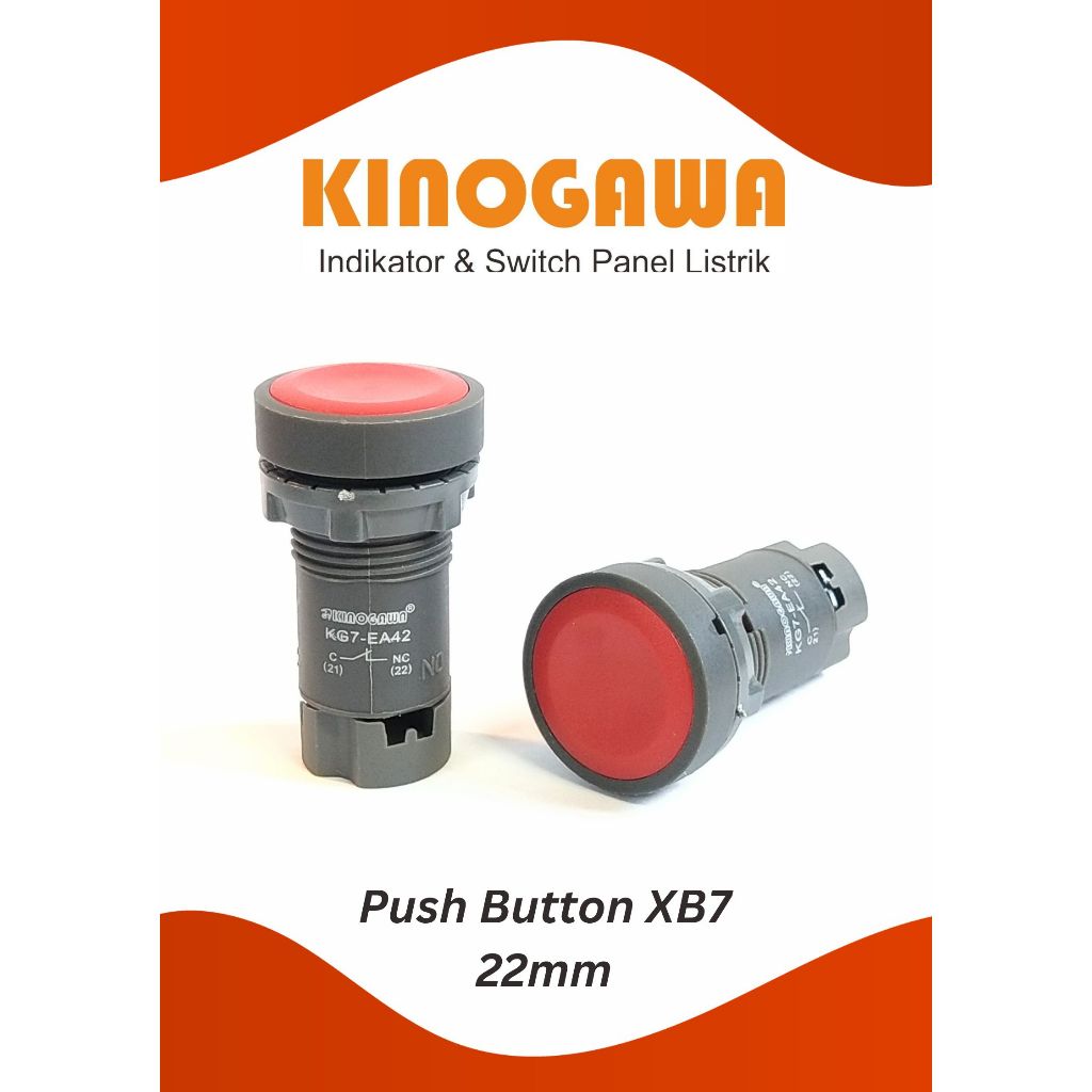 Jual Push Button 22mm - Red ( Tanpa Lampu ) | Shopee Indonesia