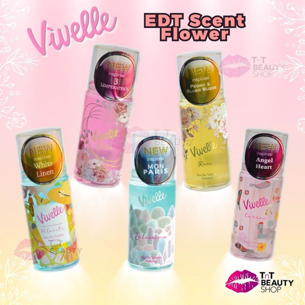Jual Vivelle Eau De Toilette Perfume Flower Scent Parfum Wanita 100 ml ...