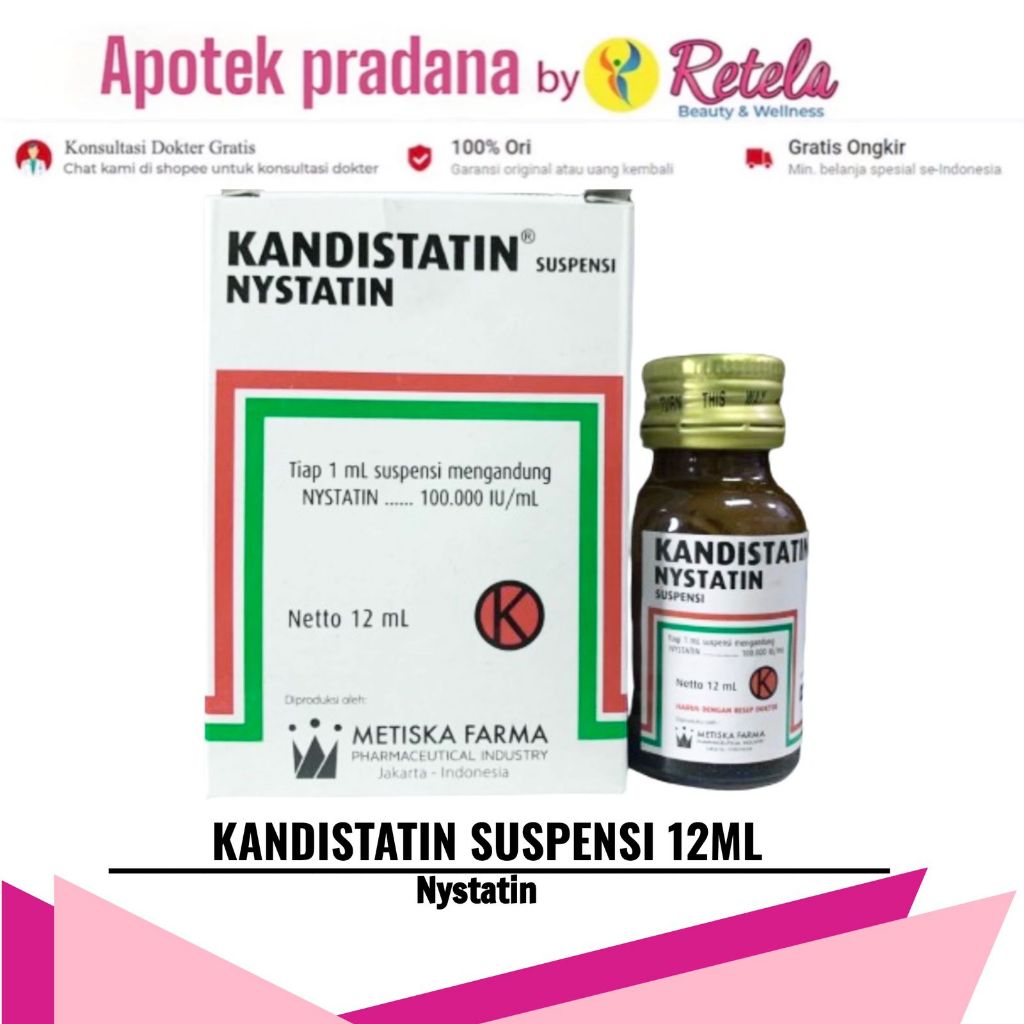 Jual KANDISTATIN SUSP 12ML | Shopee Indonesia