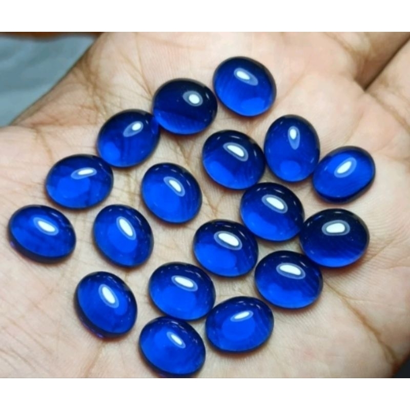 Jual BATU PERMATA KING SAFIR BLUE ROYAL 12 x 10 mm | Shopee Indonesia