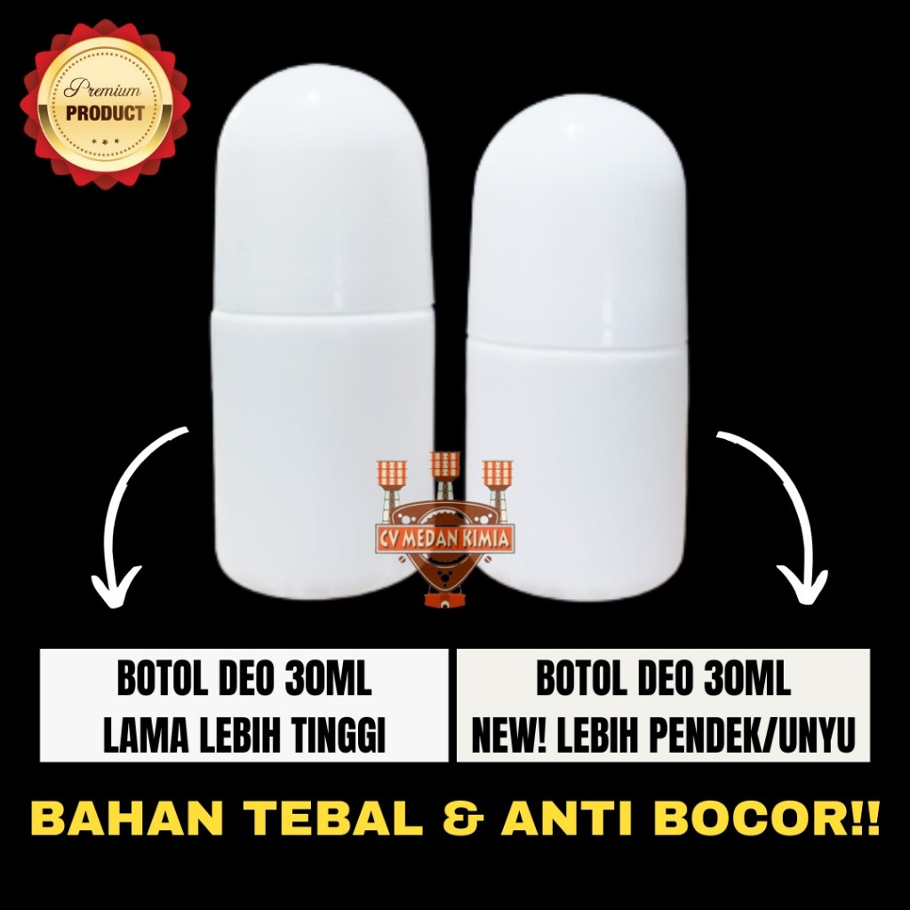 Jual Promo Botol Deodorant Botol Roll On 100ml Plastik HDPE Rol On ...