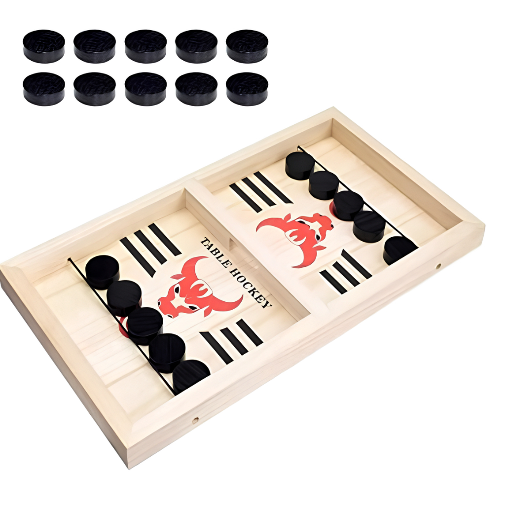 Jual Game Mainan Papan Kayu Karambol Tembak // Mainan Anak Slingpuck ...