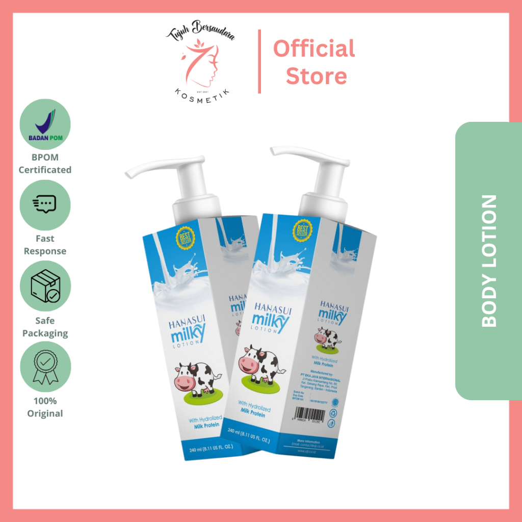 Jual Hanasui Hand Body Lotion Milky - 240 ml | Shopee Indonesia