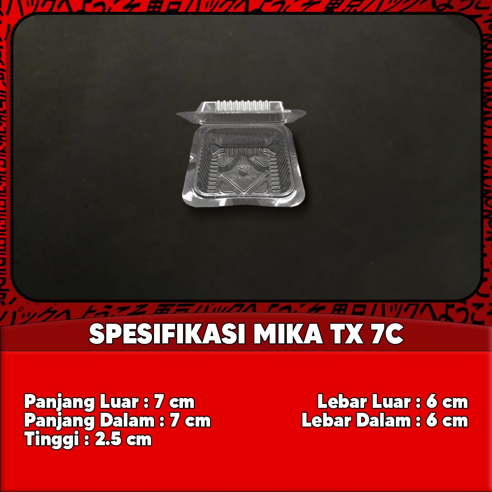 Jual Plastik mika kue semua ukuran / mika kotak makanan / box mika ...