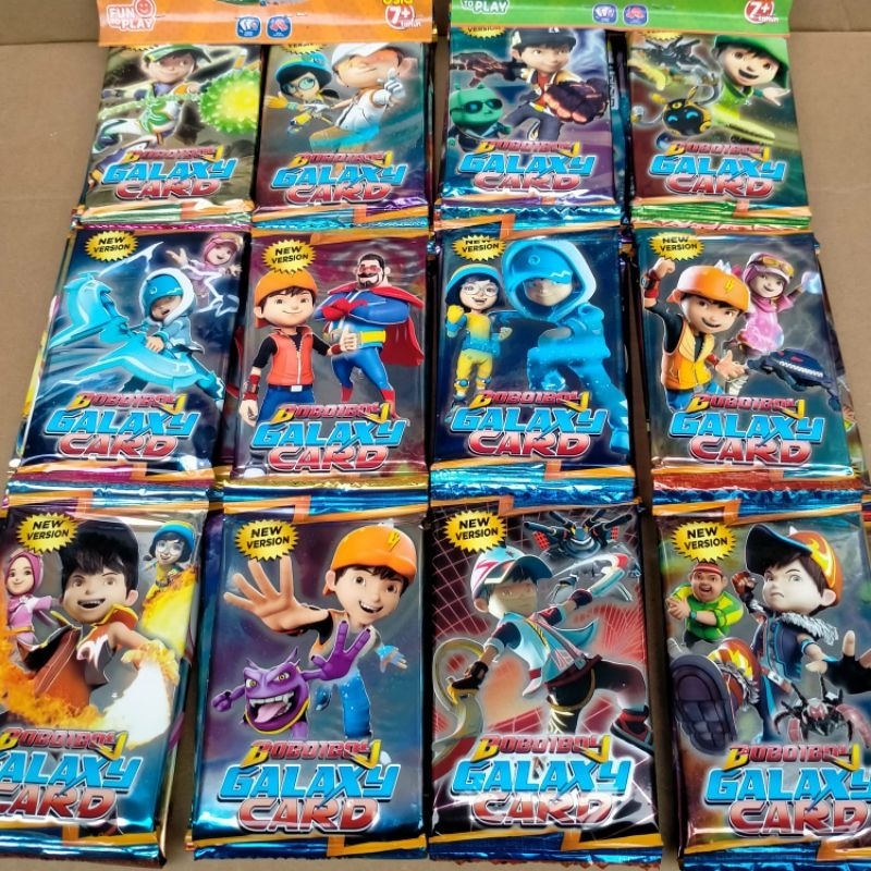 Jual GROSIR 12 SACHET MAINAN KARTU BOBOIBOY GALAXY NEW VERSION / BOBOI ...