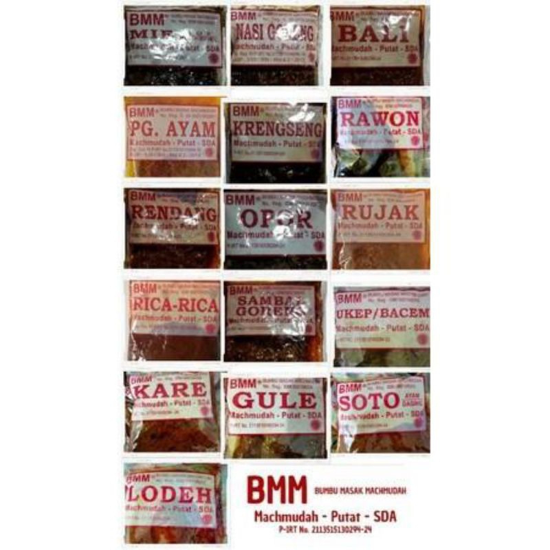 Jual Bumbu Masak Mahmuda BMM instant bali kare soto gule rawon dll ...